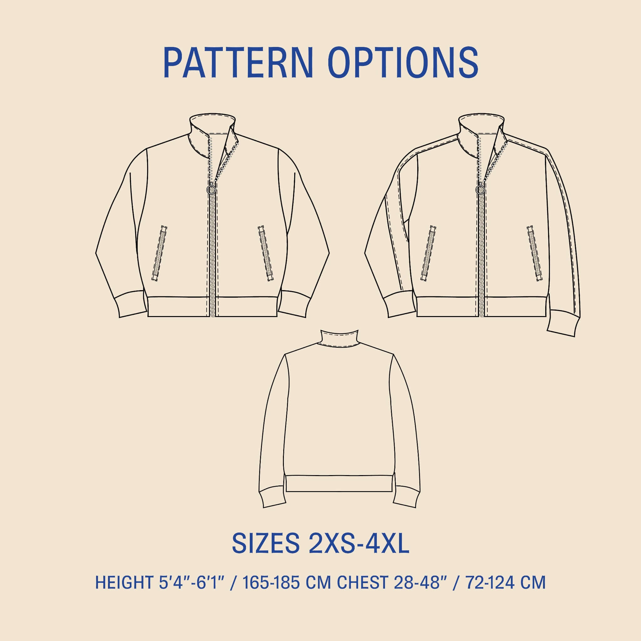 Track Jacket sewing pattern – Discovery Fabrics